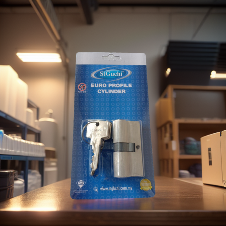 St Guchi European Profile Cylinder Double Key 60mm | Lazada