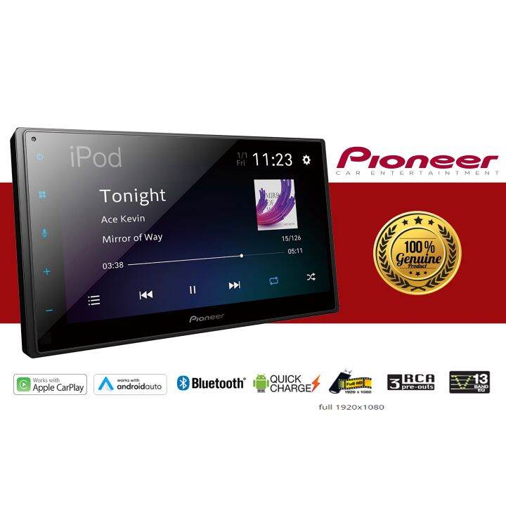 Pioneer DMH-A4450BT Double Din 6.8 inch Apple Carplay Android Auto BT ...