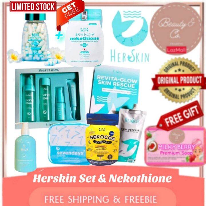 HerSkin Secret Glow Maintenance or Revita Set, Nekothione by Kath ...