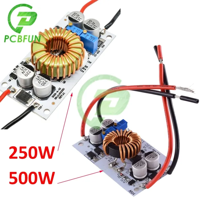 DC 500W 250W 10A Boost Constant Current Module Non-isolated Step Up ...