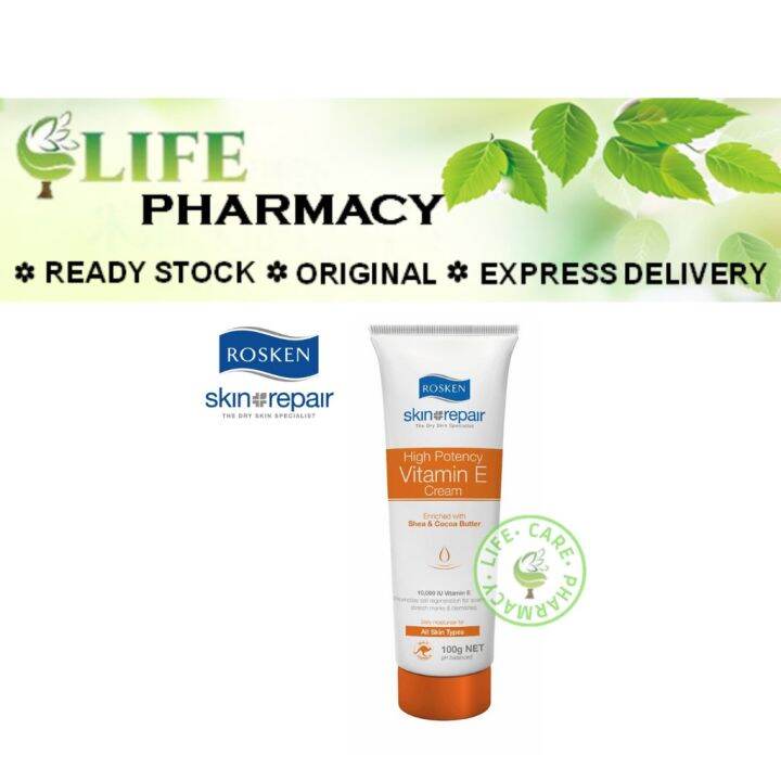 Rosken Skin Repair High Potency Vitamin E Cream (100g) | Lazada