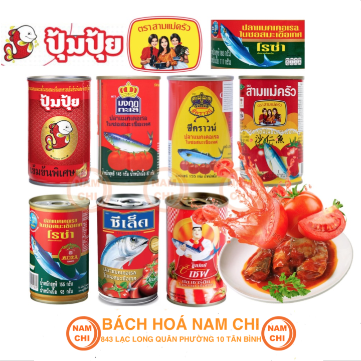 Cá Nục Sốt Cà Thái Lan 3 Cô Gái Three Lady Cooks Brand Mackerel In ...