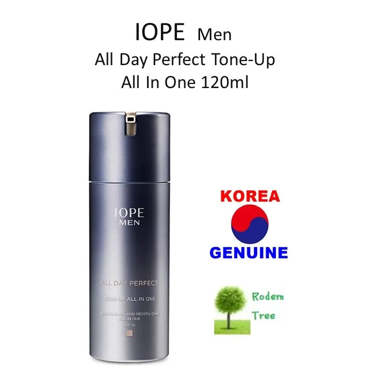 IOPE เสียงผู้ชายตลอดทั้งวันเสียงที่สมบูรณ์แบบทั้งหมดในหนึ่ง SPF 15 120มล./ต้น RODEM | Lazada.co.th
