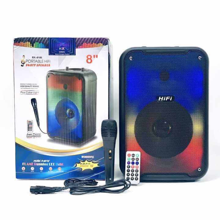 RX-8185 RX SERIES PLUS COLOUR LIGHT BLUETOOTH SPEAKER | Lazada