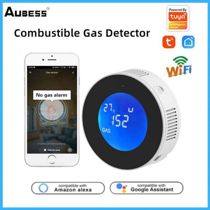 Tuya Smart Combustible Gas Detector Wifi Intelligent Gas Analyzer ...
