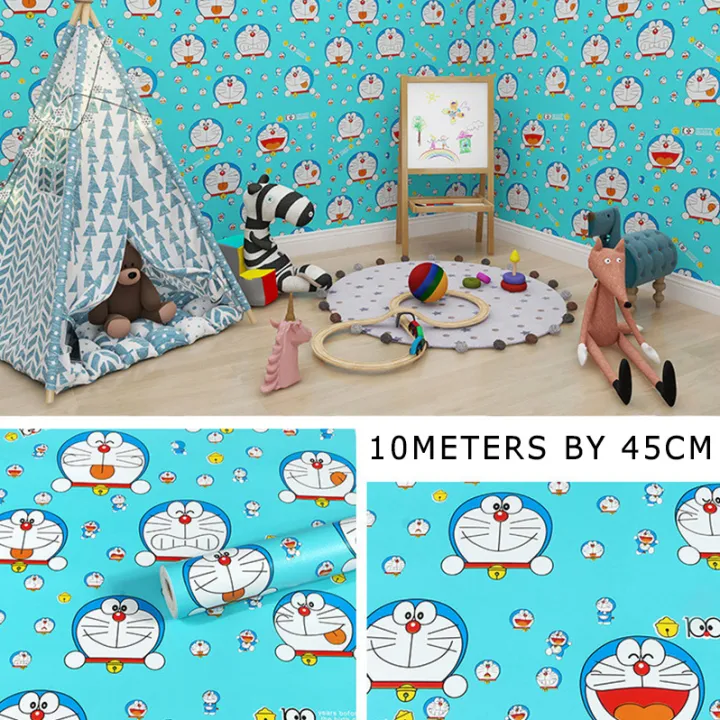 HM wallpaper Doraemon design for kids bedroom wall decor design 10 ...