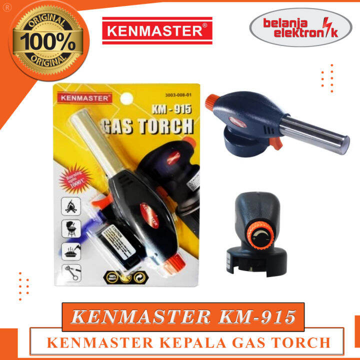 KENMASTER GAS TORCH KM-915 BLOW TORCH KEPALA GAS PORTABLE | Lazada ...