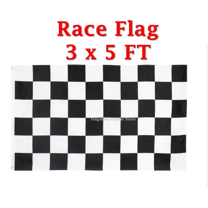 Black and White Checkered Racing Banner Flag Race Car Flag | Lazada PH