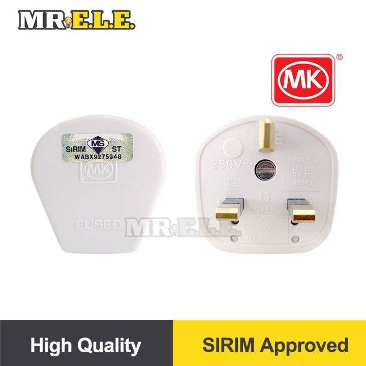 MK646 13A 250V Safety 3 Pin Plug Top Heavy Duty Bakelite (High Wattage ...