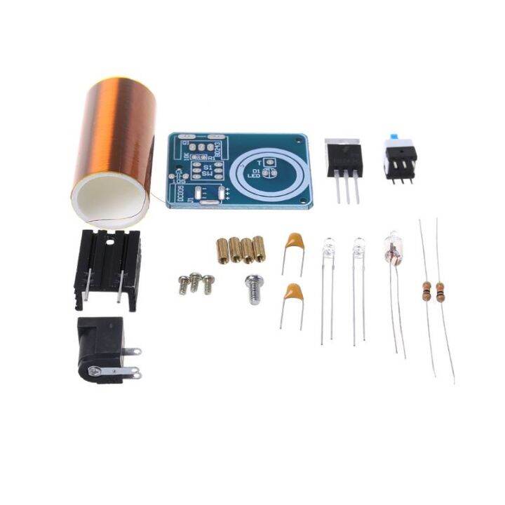 9-12V BD243 Mini Tesla Coil Kit Electronics DIY Parts Wireless ...