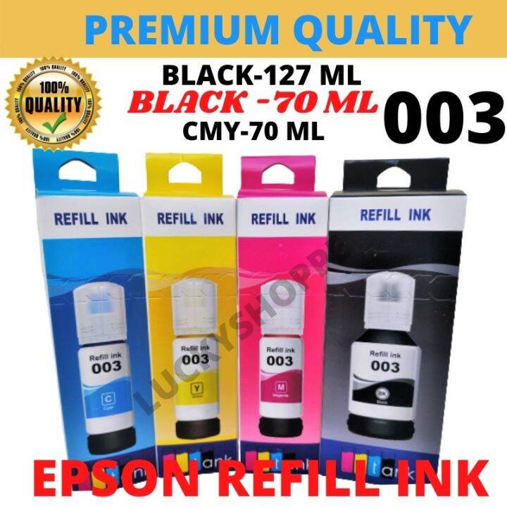 Ink Refill 003 for Epson L3110 L1110 L3116 L3150 L3156 L5190 | Lazada PH