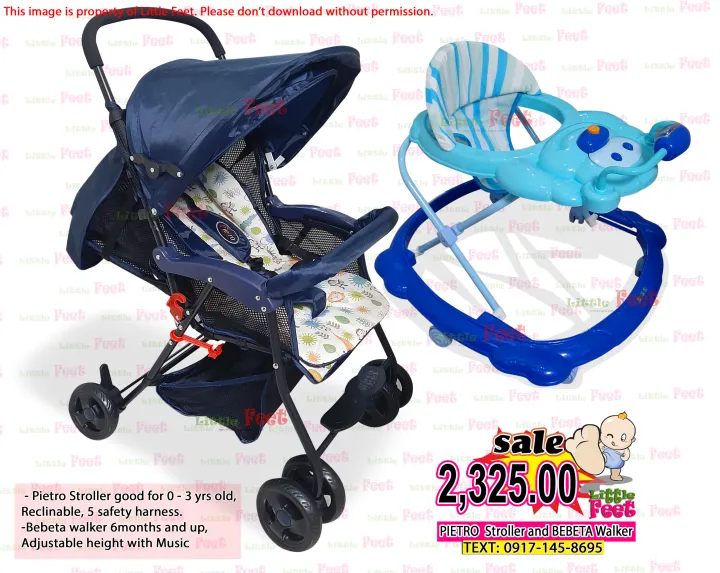 Bundle Pietro Stroller and Bebeta Music Walker | Lazada PH