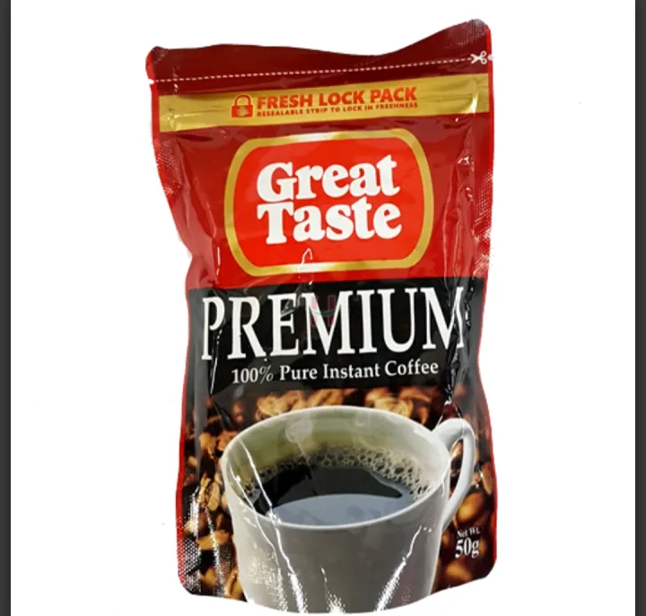 RED GREAT TASTE PREMUIM | 100 PERCENT PURE INSTANT COFFEE | FRESH LOCK ...