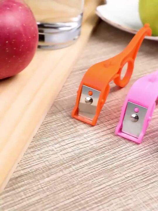 ผลไม้ผักเปลือกปอกมีดแอปเปิ้ลกีวีมันฝรั่ง P Eelers สีส้มตัดสแตนเลสแบบ ...