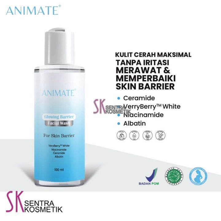 ANIMATE Glowing Barrier Facial Wash 100 ml | Lazada Indonesia