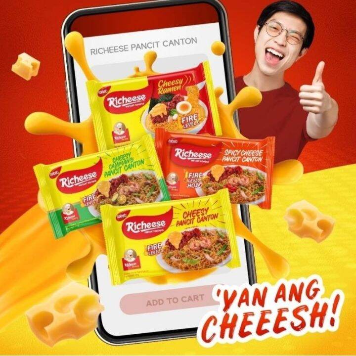 SPECIAL SALE Richeese Instant Noodles Cheesy Pancit Canton Cheesy ...