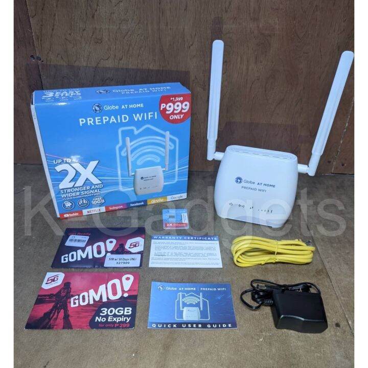 WiFi Router Globe Home Prepaid Wifi (ZLT-S10G) - Free 10GB with GOMO SIM 30GB-No Expiry Unli ...