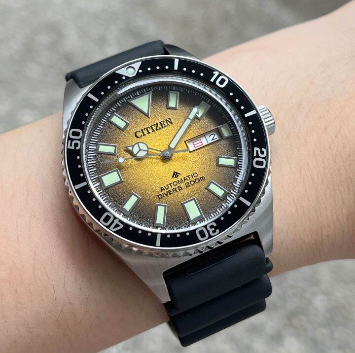Citizen Promaster Watch NY0120-01X Automatic Diver Yellow Gradient Dial ...