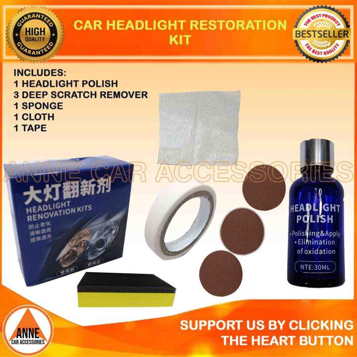 Car Headlight Lens Restoration Kit / Cleaning Kit Car Accessories ...