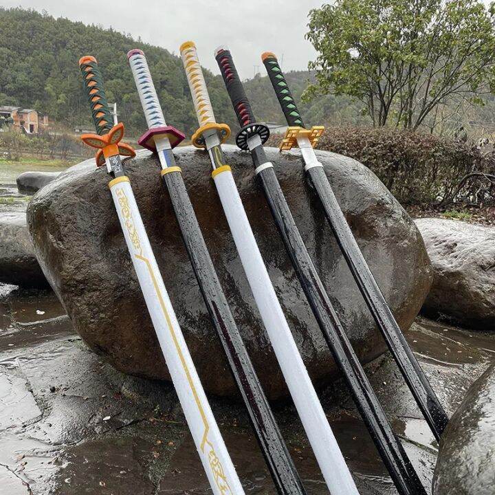 [ GNK ] Demon Slayer Cosplay Toys 104cm Wooden Rengoku Tanjiro Giyu ...