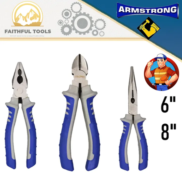Armstrong Combination Pliers Cutters Dynagrip / Diagonal Cutting / Long ...