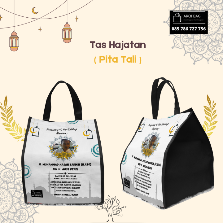 (130pcs) Tas Berkat Hajatan Kain Spunbond Goodie Bag Dus Kotak Box Nasi ...