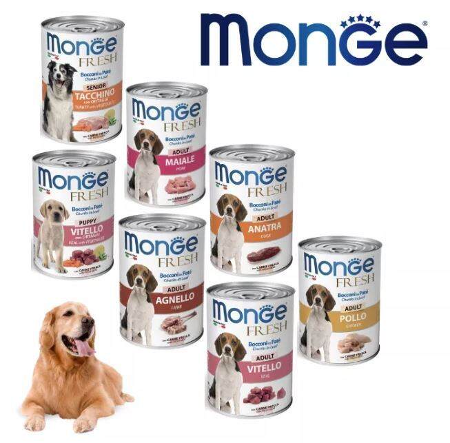 Monge Fresh Dog Canned Wet Food 400gm | Lazada