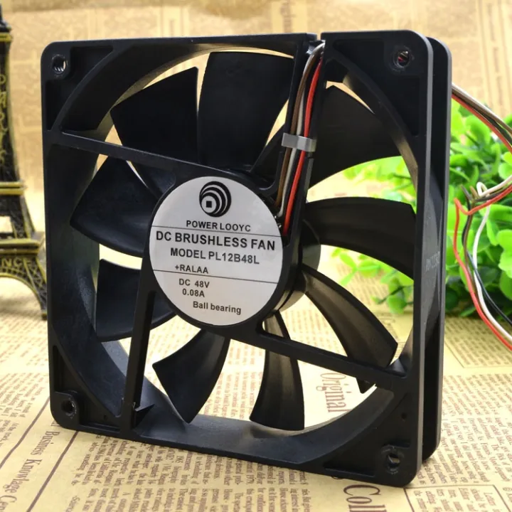 2022☆ Taiwan Power POWER LOGIC 12025 PL12B48L DC48V 0.08A 12CM Quiet ...