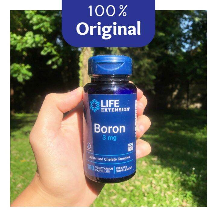 (ORIGINAL) Life Extension Boron 3mg 100 Vegetarian Capsules - Original ...
