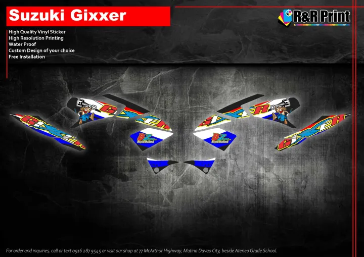Suzuki Gixxer Decals Sticker | Lazada PH