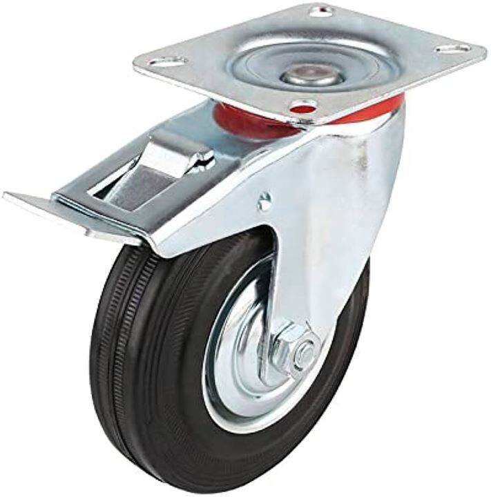 Roda Trolley 4 inch / Xander Roda Troli+Rem / Roda Gerobak/Etalase ...