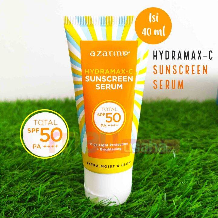 Azarine Hydramax-C Sunscreen Serum SPF50 PA++++ Sunblock Cream Gel | Lazada Indonesia