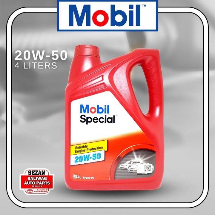 MOBIL SPECIAL 20W-50 GASOLINE ENGINE OIL 4 LITERS | Lazada PH