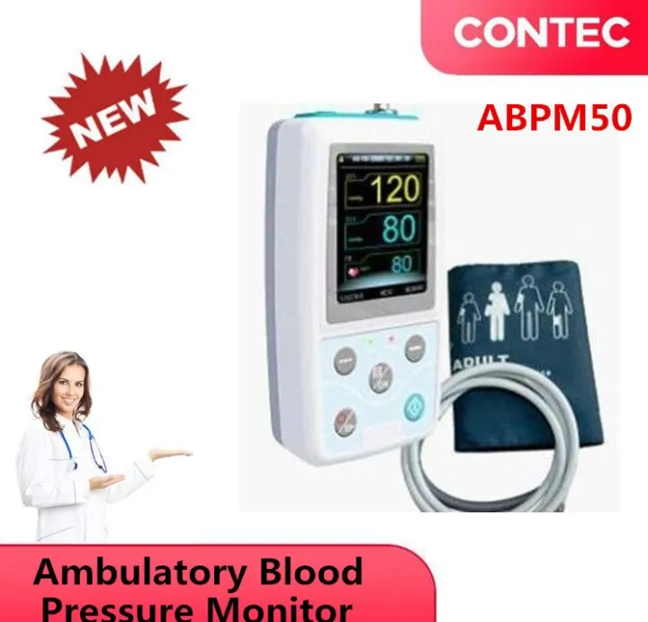 CONTEC ABPM50 Ambulatory Blood Pressure Monitor NIBP Holter USB ...