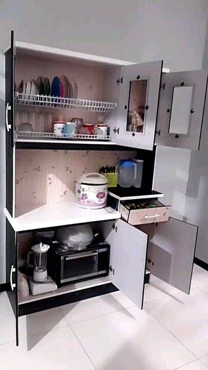 PREMIUM TERMURAH!!! Lemari Sayur Dapur 3 pintu BAHAN PREMIUM Kayu ...