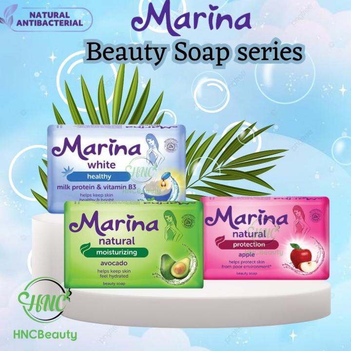 MARINA Soap Bar 60gr Sabun Batang / Sabun Mandi Natural Protect ...