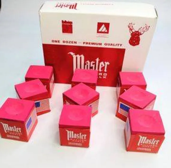 12pcs red Master Billiard Chalk / tisa sa tako ng bilyaran | Lazada PH
