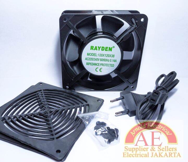 Cooling Fan Rayden CPU-DVR-Monitor-DLL 120mm x 120 x 38mm AC 220V ...