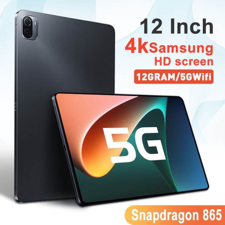 2022New Samsung Screen 12 Inch Android 11.0 Snapdragon 865 Tablets PC ...