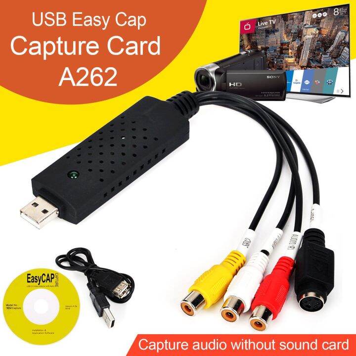 Cable Card adapter Connector VHS Tape PC DVD Converter Audio Capture ...