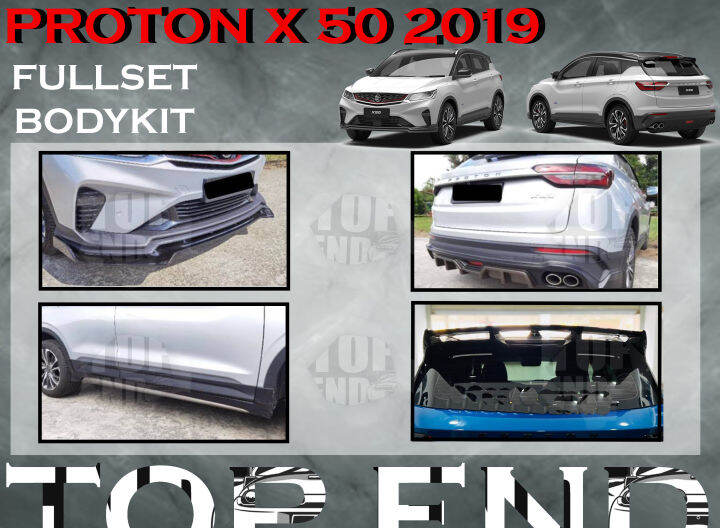 PROTON X50 FULLSET BODYKIT X50 FRONT V-LIP SIDE SKIRT REAR SKIRT ...