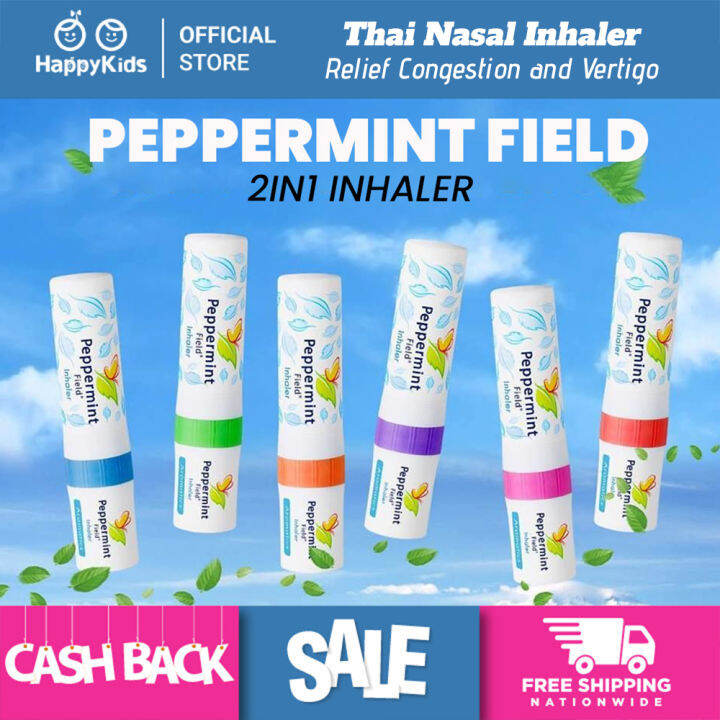 Happy Kids | Peppermint Field Nasal 2 in 1 Inhaler Relief Congestion ...