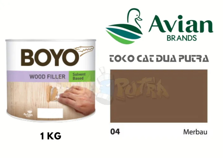 Boyo Wood Filler NC Solvent Based 1Kg | Lazada Indonesia