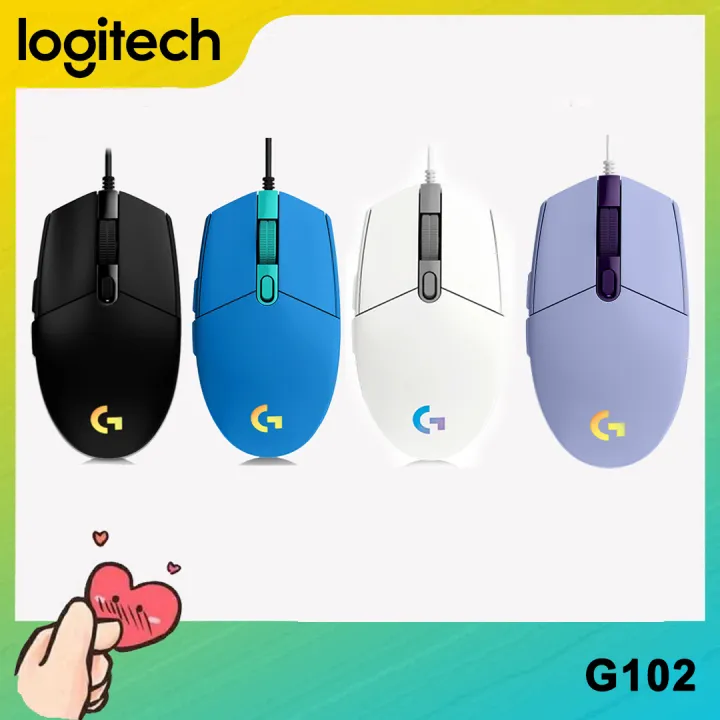 [Ready to Ship] Original Logitech G102 Generation II LIGHTSYNC RGB Glowing 8000DPI Wired Gaming ...
