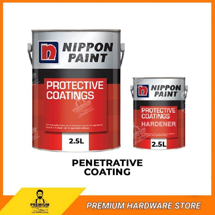 NIPPON PAINT Penetrative Epoxy Primer 5L Protective Coating Interior & Exterior Floor Paint Cat ...