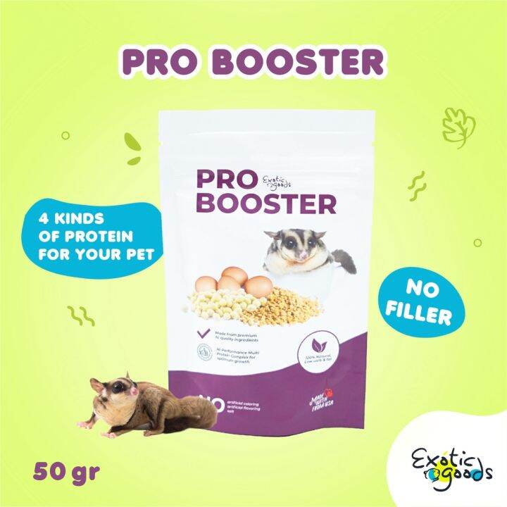 PRO BOOSTER 50gr VITAMIN SUGAR GLIDER MAKANAN SUGAR GLIDER PROTEIN ...