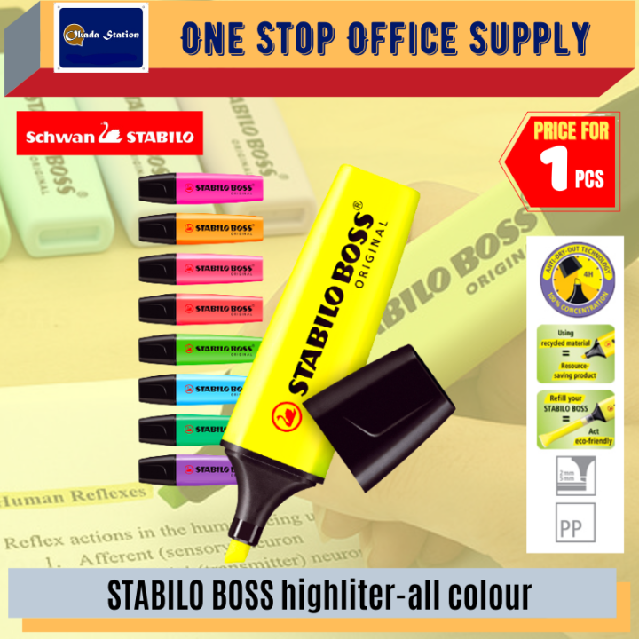 STABILO Boss ORIGINAL Highlighter / Pen Penanda / Text Marker ...