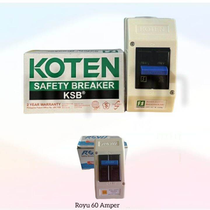 Royu / Koten Safety Circuit Breaker RSB 15A 20A 30A 60A | Lazada PH