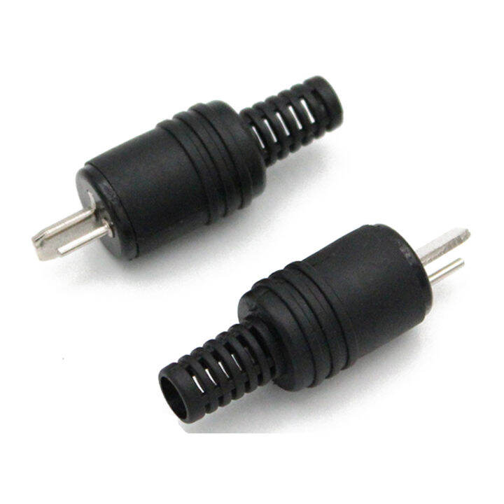 2Pcs Male HIFI Speaker Connector Plug Power Signal Audio Adapter Mini ...