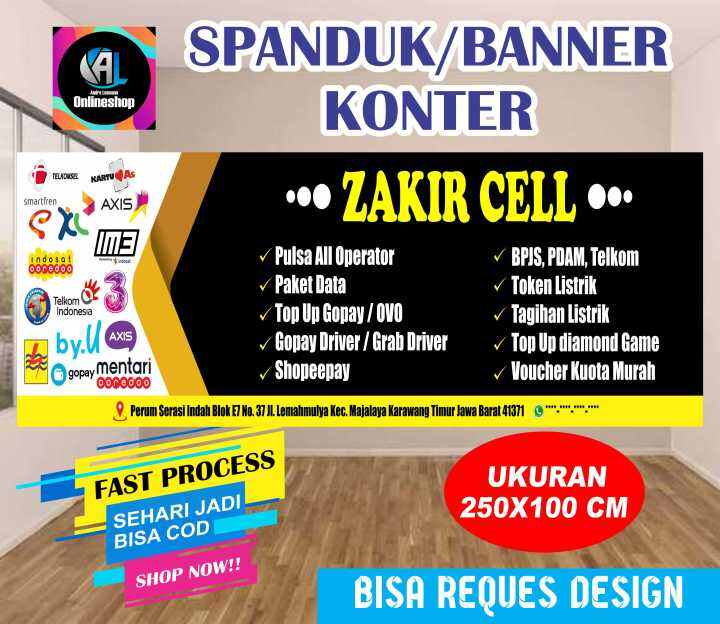 Spanduk, Banner Konter Warna Hitam | Lazada Indonesia